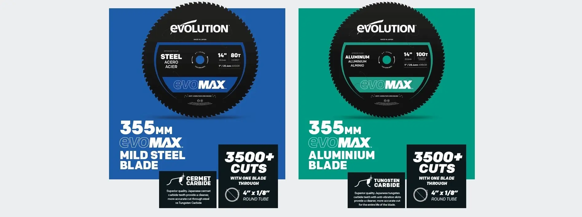 Discover our new high-quality Evolution EVOMAX saw blades | Evolution ...